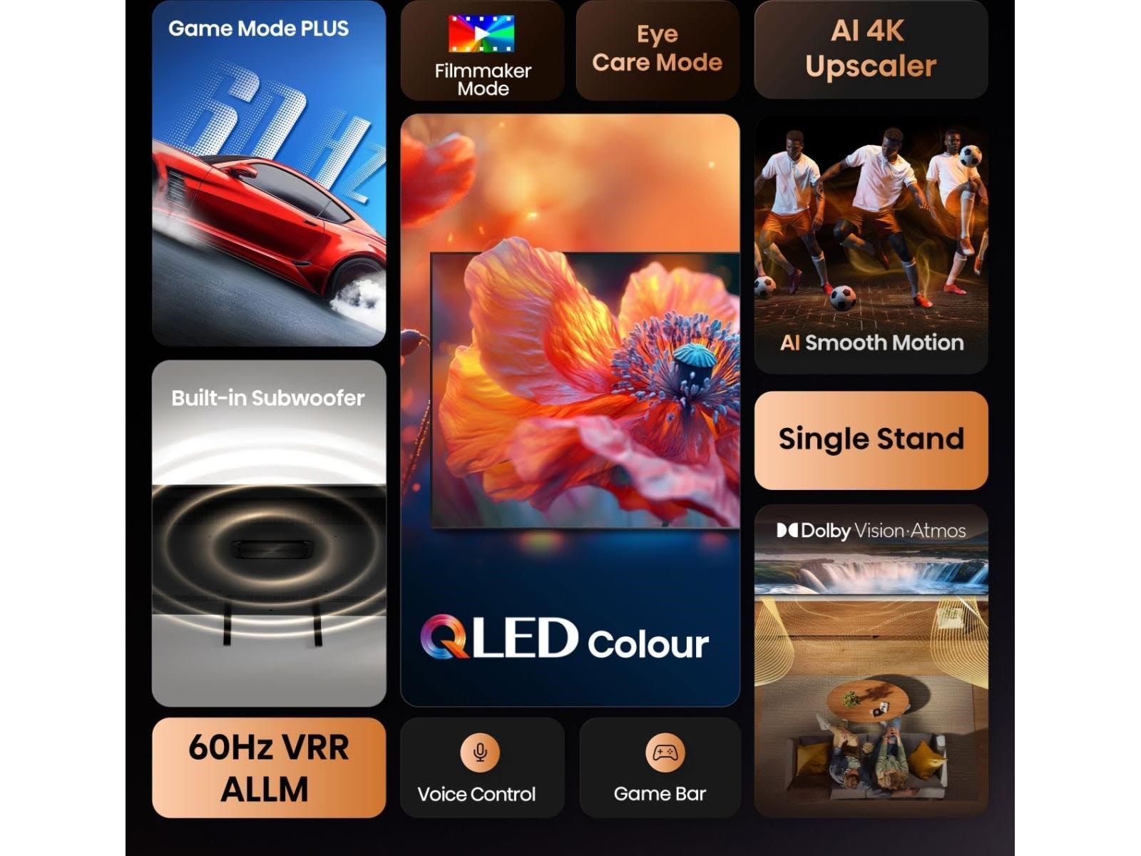 Hisense 55" Fladskærms TV QLED 4K A7Q 55A7Q | Billig