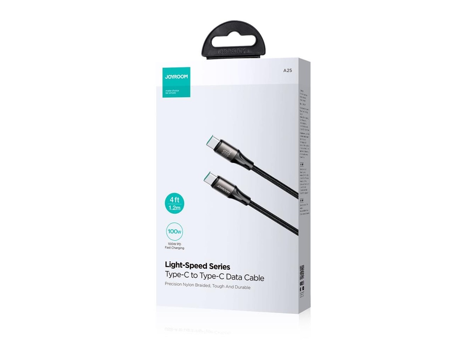Joyroom Light-Speed Series S-A25 USB-C / USB-C cable 100W 1.2m - black