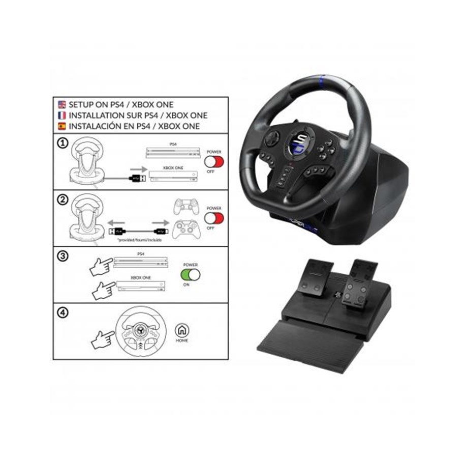 Subsonic Superdrive SV 750 Steering Wheel - Wired Wheel, gamepad and ...