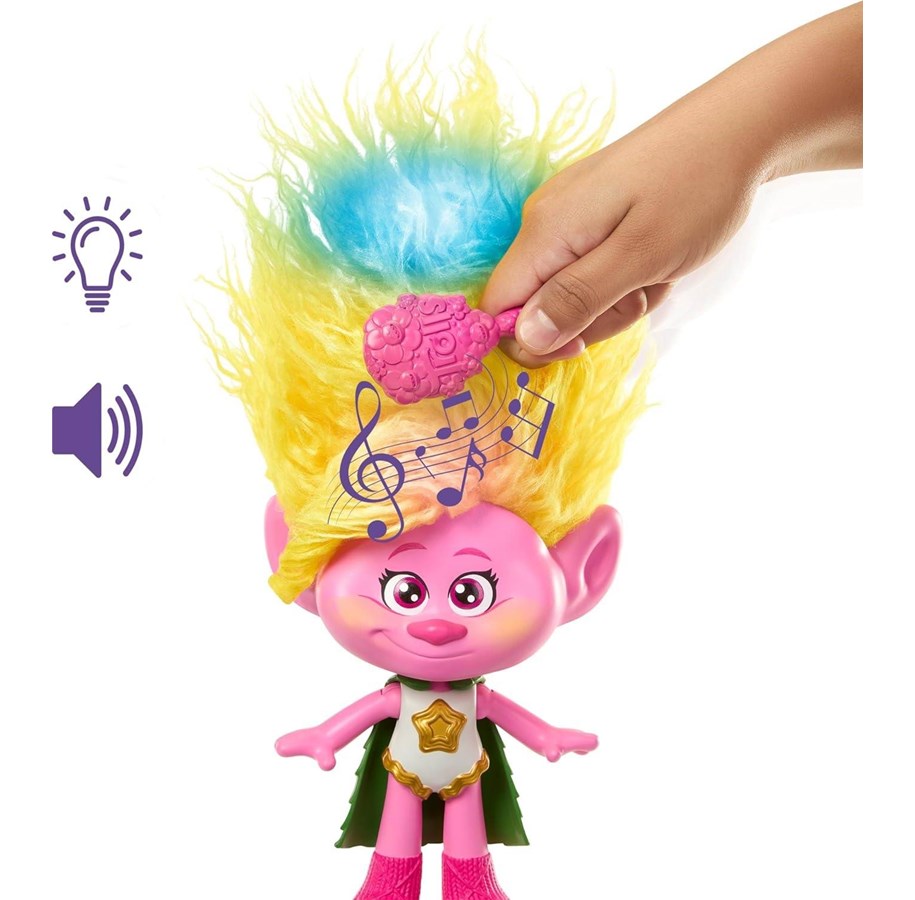 Mattel Dreamworks Trolls Band Together Rainbow Hairtunes Viva Doll 30cm